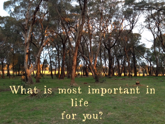 What is most important in life for you? – life coaching colouryourdream